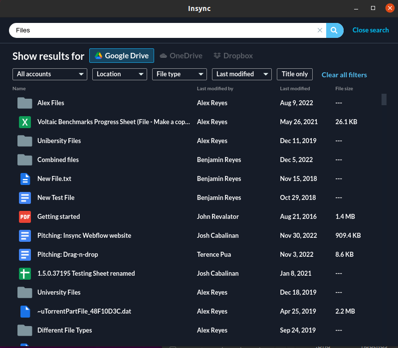 Manage Your Files - Cloud Browser - Insync